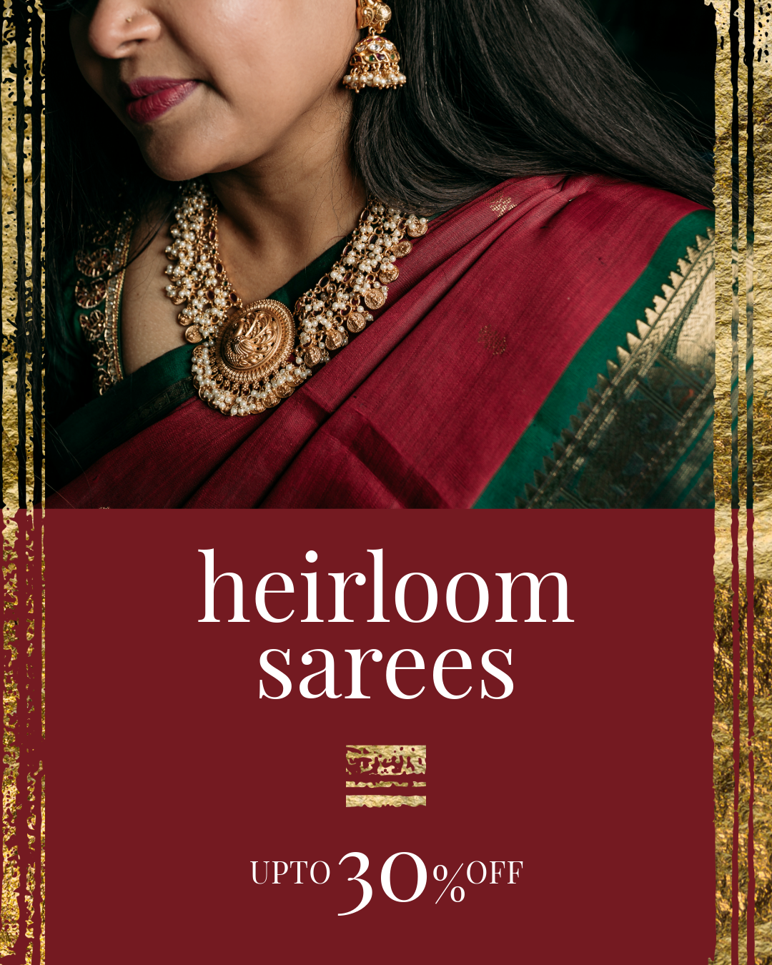 saree wearing caption