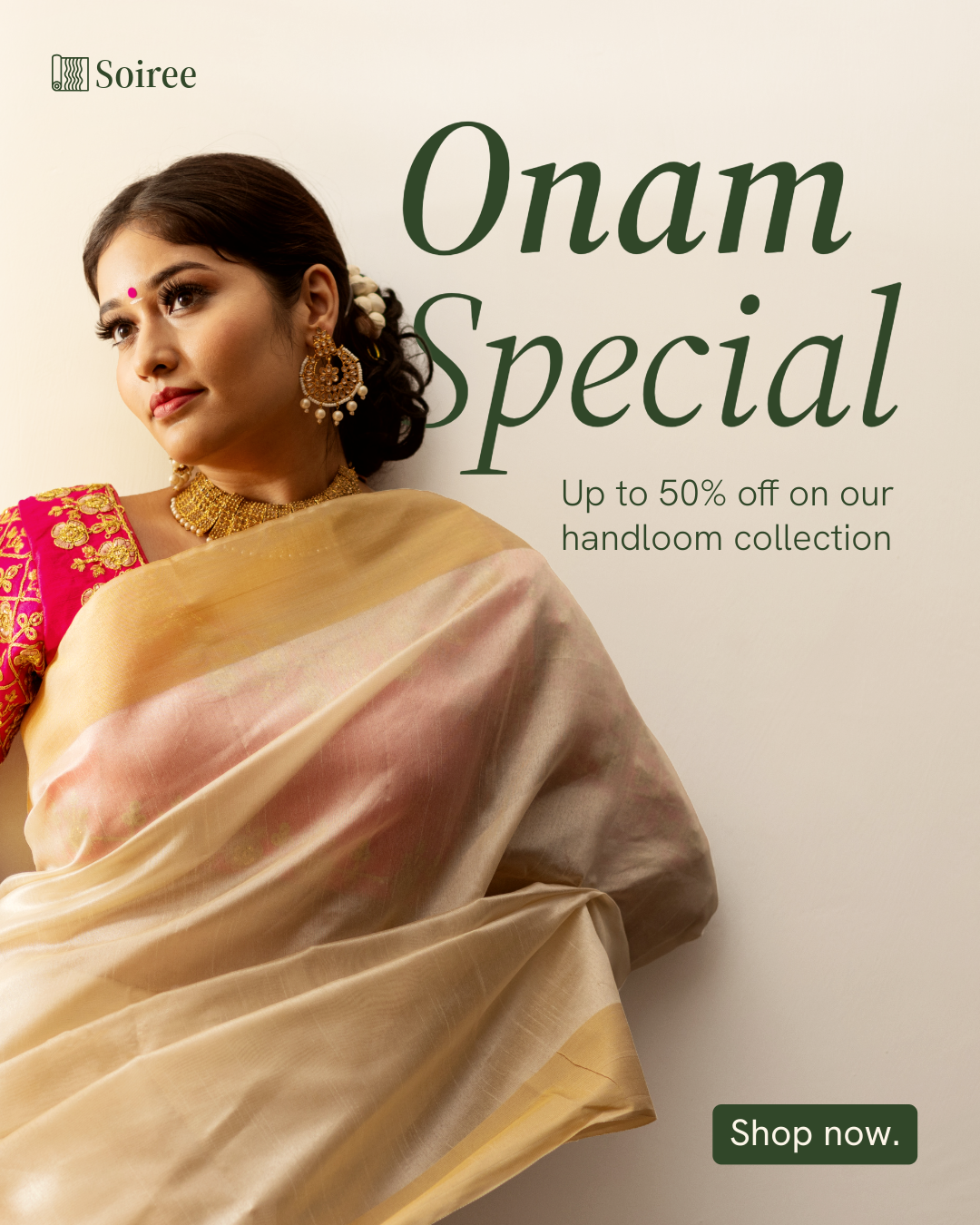 saree wearing caption